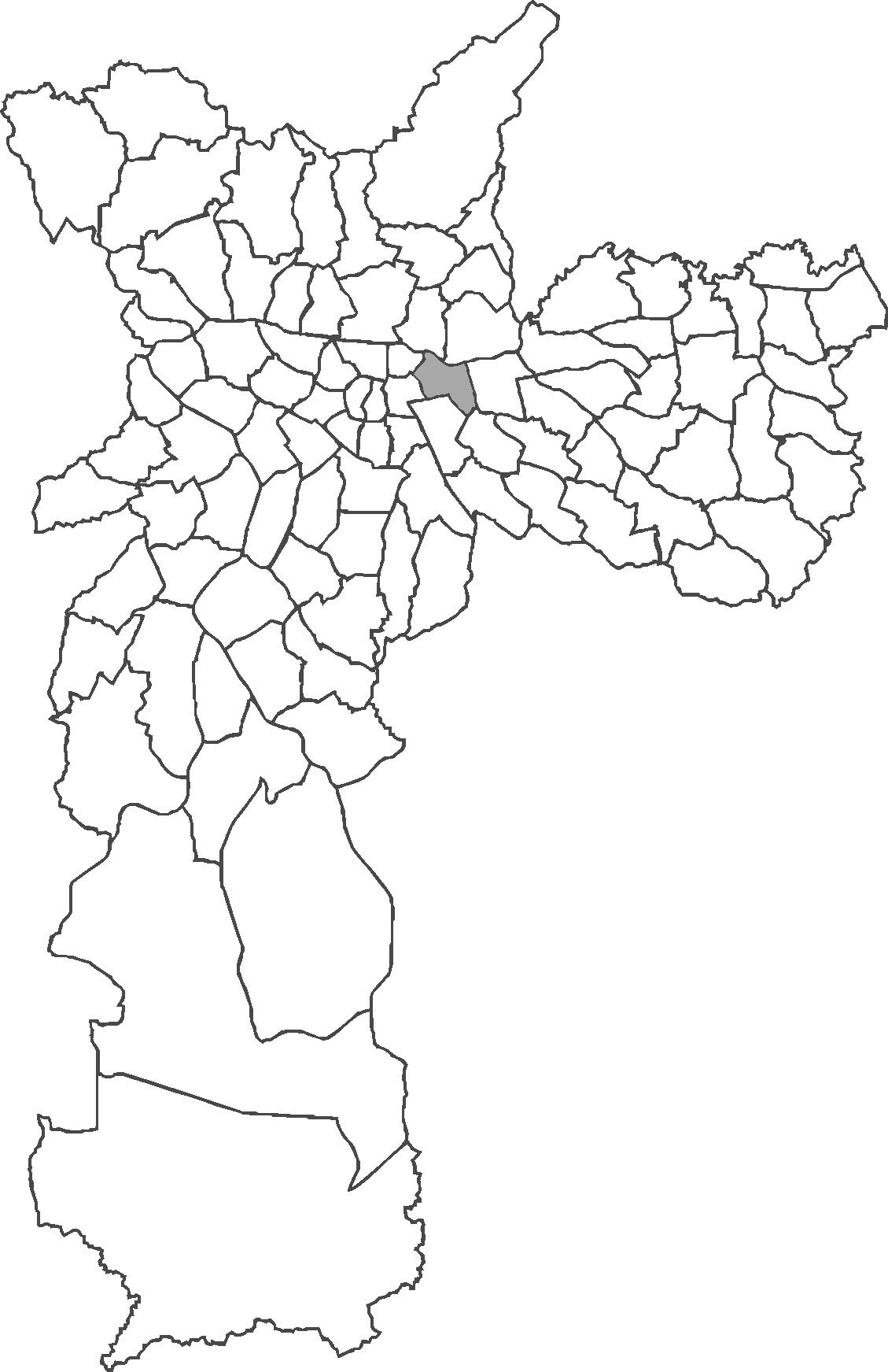 Belém district map - Map of Belém district (Brazil)