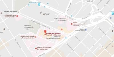 Sao Paulo Hospital map. All Sao Paulo Hospitals maps.