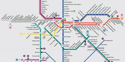 Sao Paulo Subway map. All Sao Paulo Subways maps.
