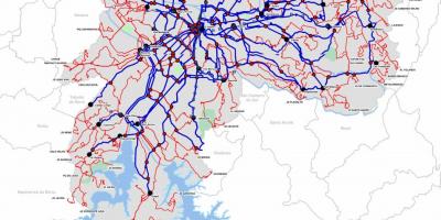 Sao Paulo Bus map. All Sao Paulo Bus maps.